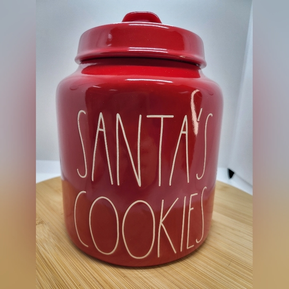 Rae Dunn | Holiday | Rae Dunn Magenta Santas Cookies Canister Cookie ...
